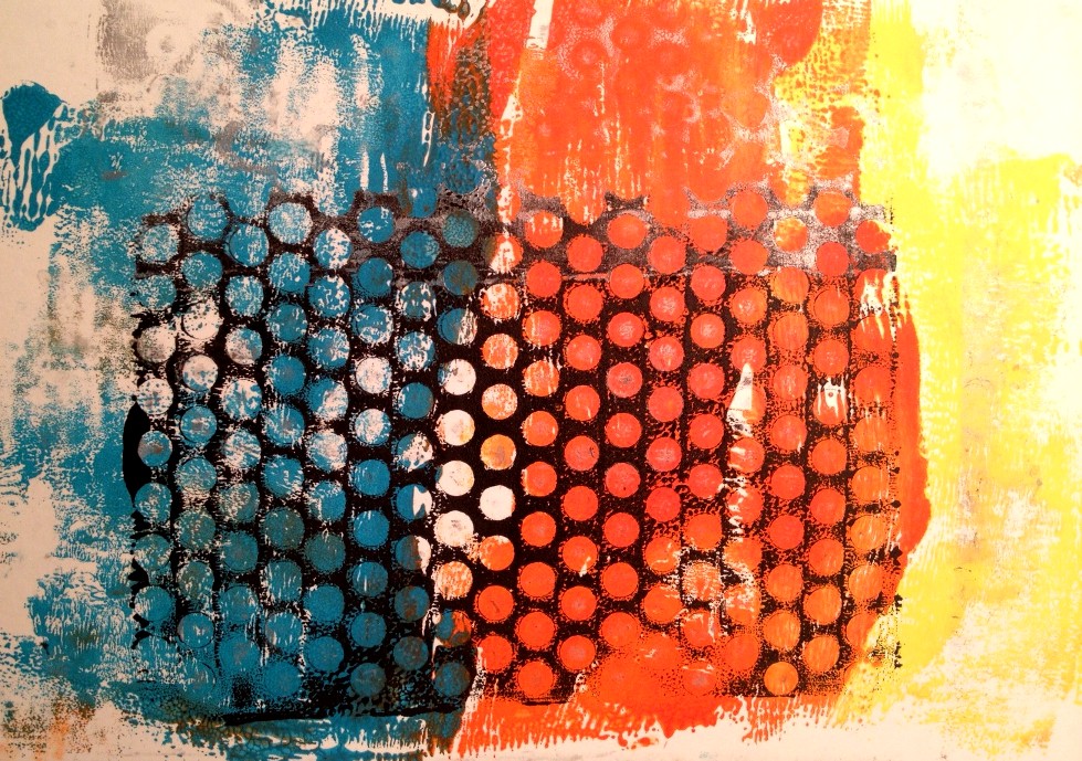ART GIRL: Fun with Speedball Ink + brayer