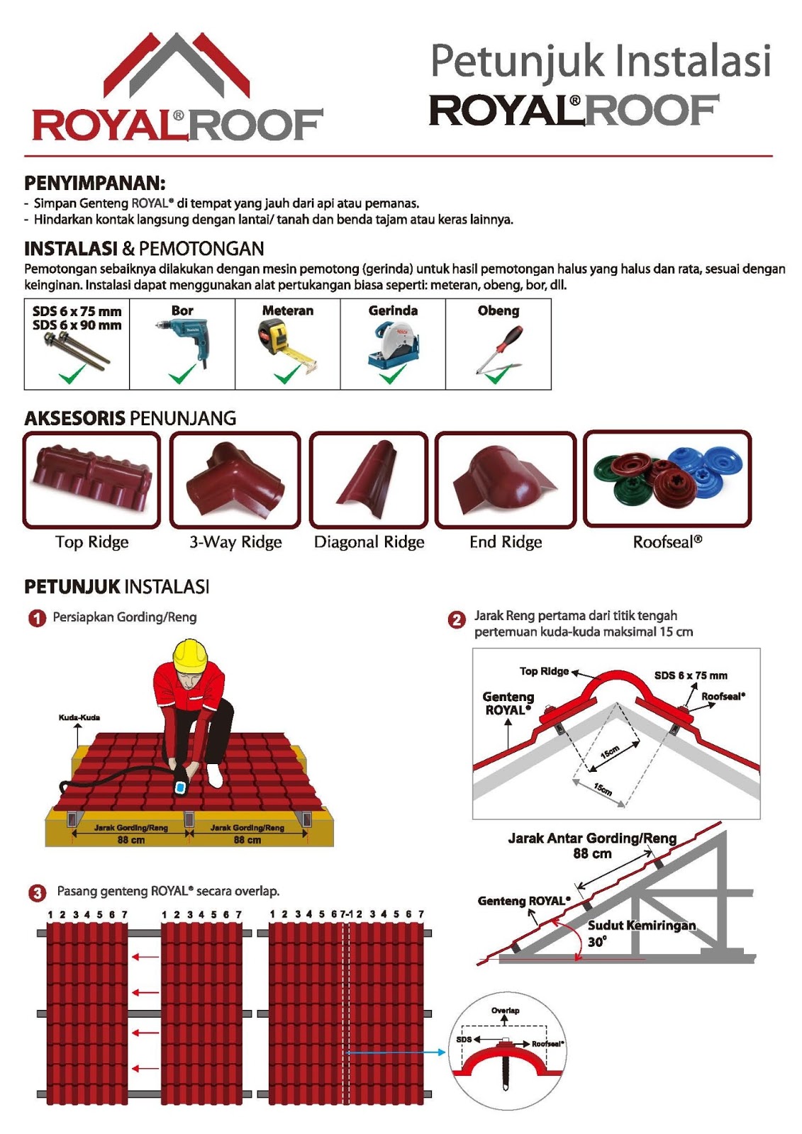 GENTENG ROYAL ROOF | ATAP UPVC | HARGA ROYALROOF