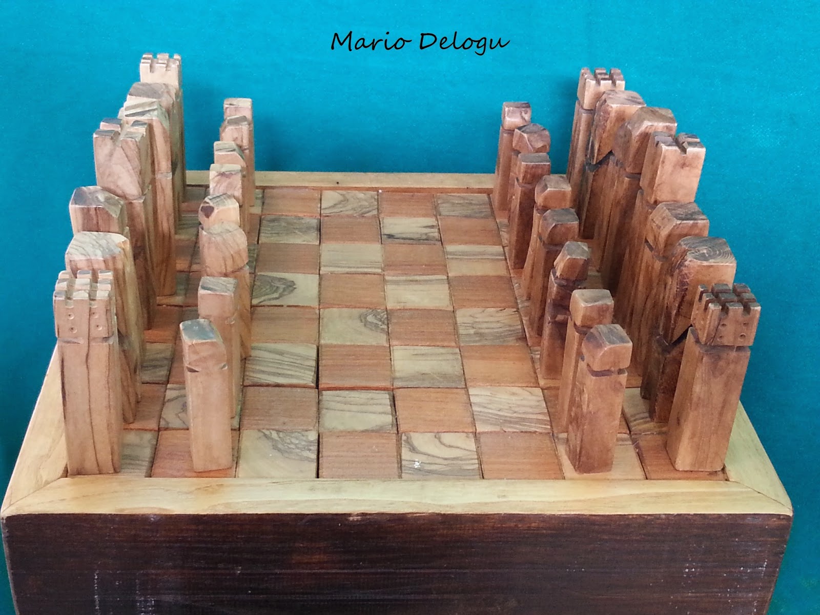 le scacchiere artigianali in legno di mario