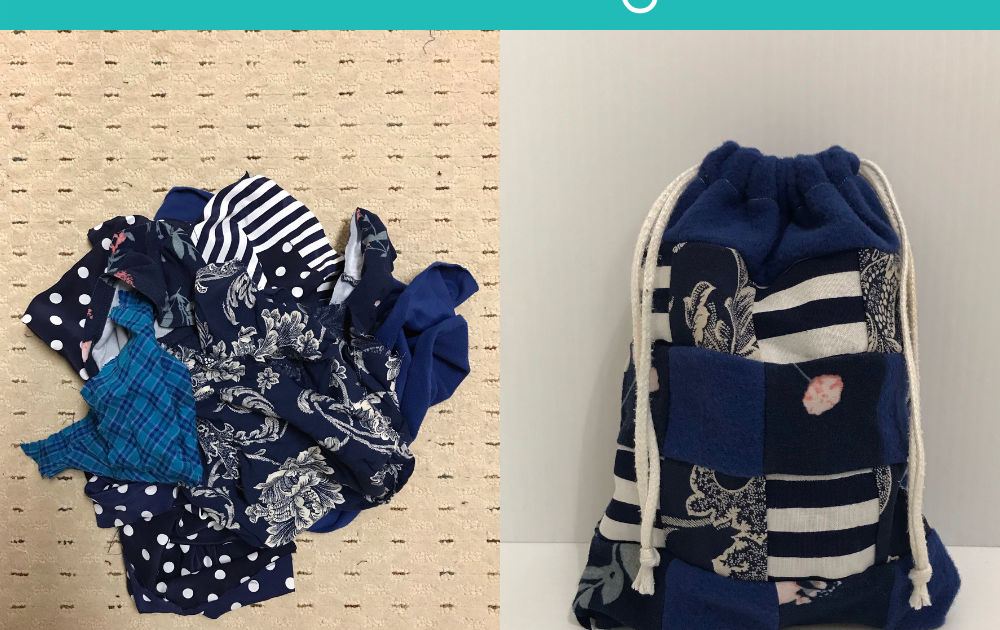 Inspired to Create: Patchwork Drawstring Gift Bag