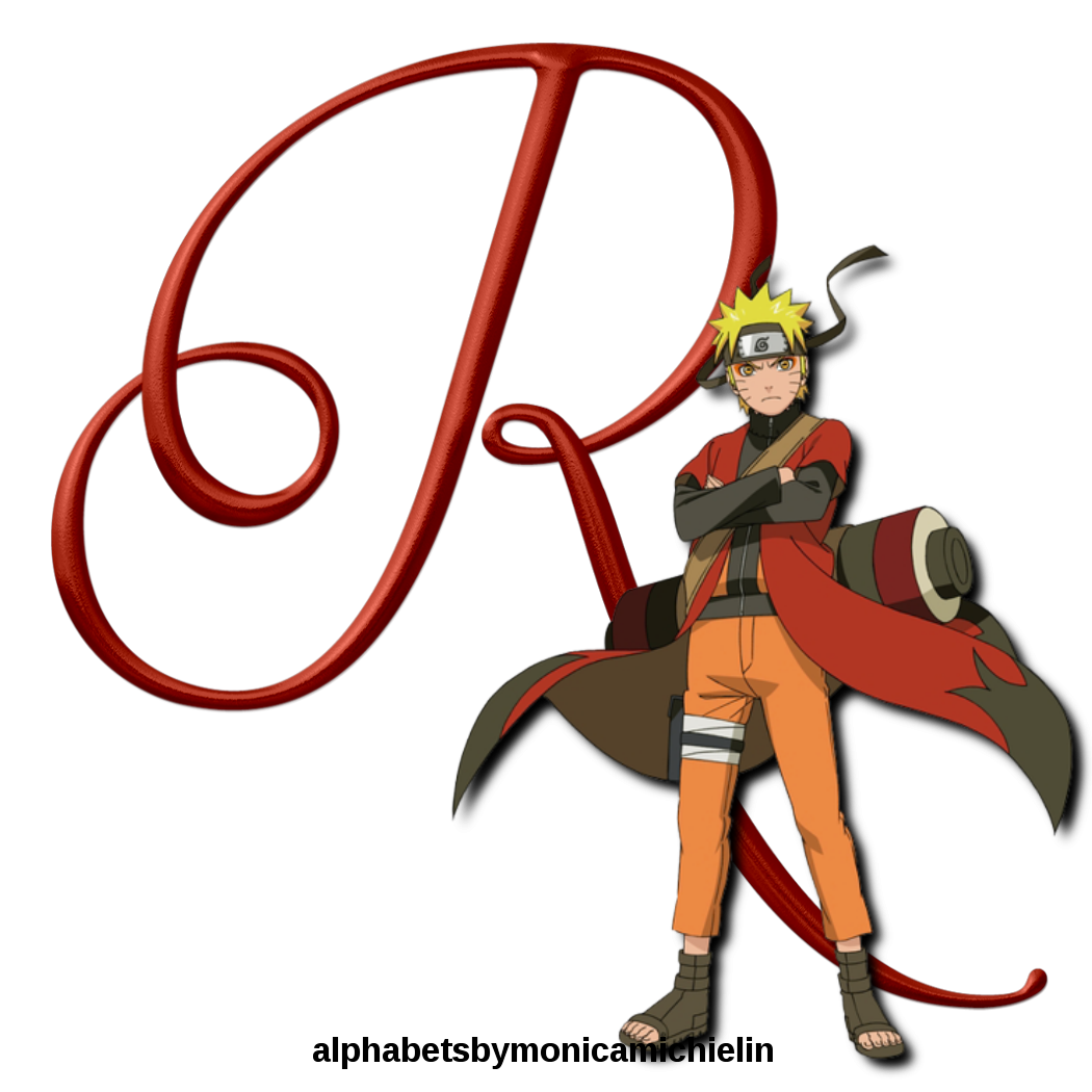 M. Michielin Alphabets: NARUTO CARTOON ALPHABET PNG, #naruto