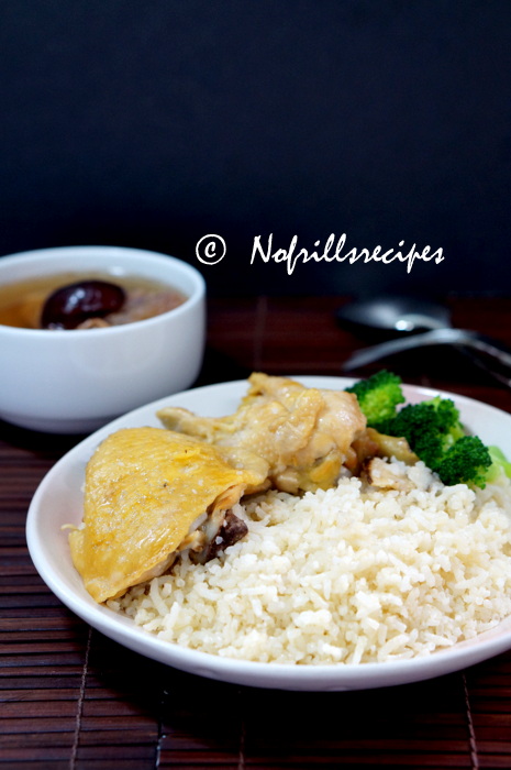 Herbal Chicken Rice ~ 药材鸡饭