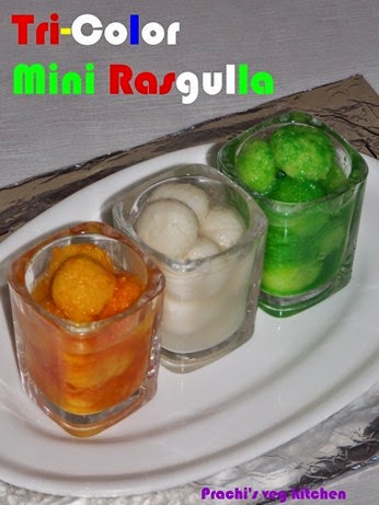 Tri-Color Mini Rasgulla | Independence Day Special
