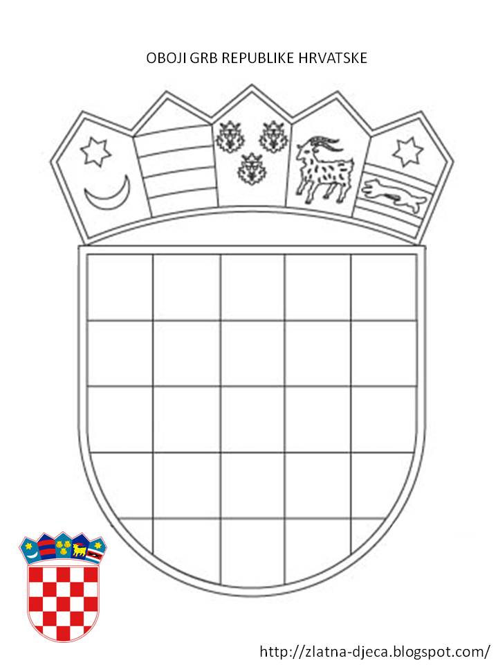 Zlatna djeca: Uz Dan državnosti: zastavica i bojanke