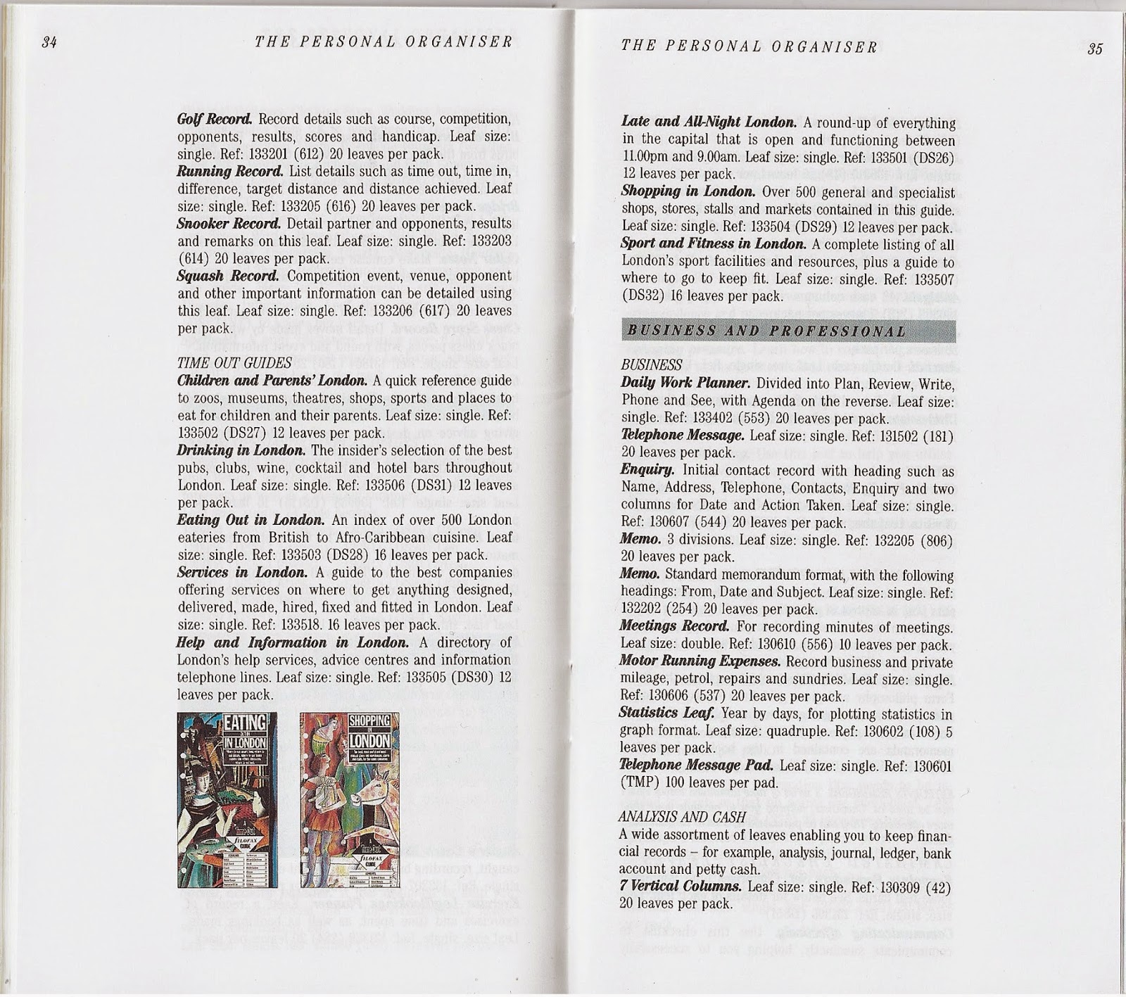 Philofaxy: Filofax Catalogue 1990