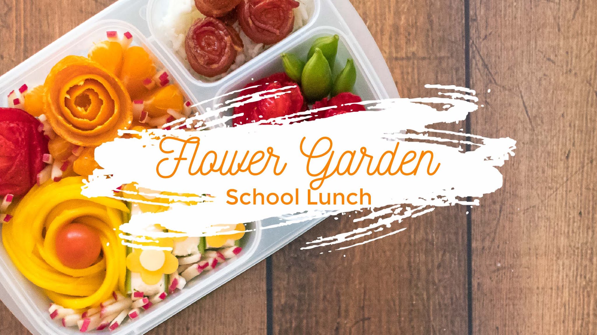 Lunchbox Dad: How to Make a Flower Garden School Lunch Recipe Plus Food ...