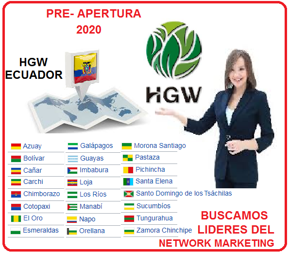 HGW | Distribuidor Independiente | Ecuador: Greenworld - HGW Ecuador: HGW - Greenworld Provincia ...