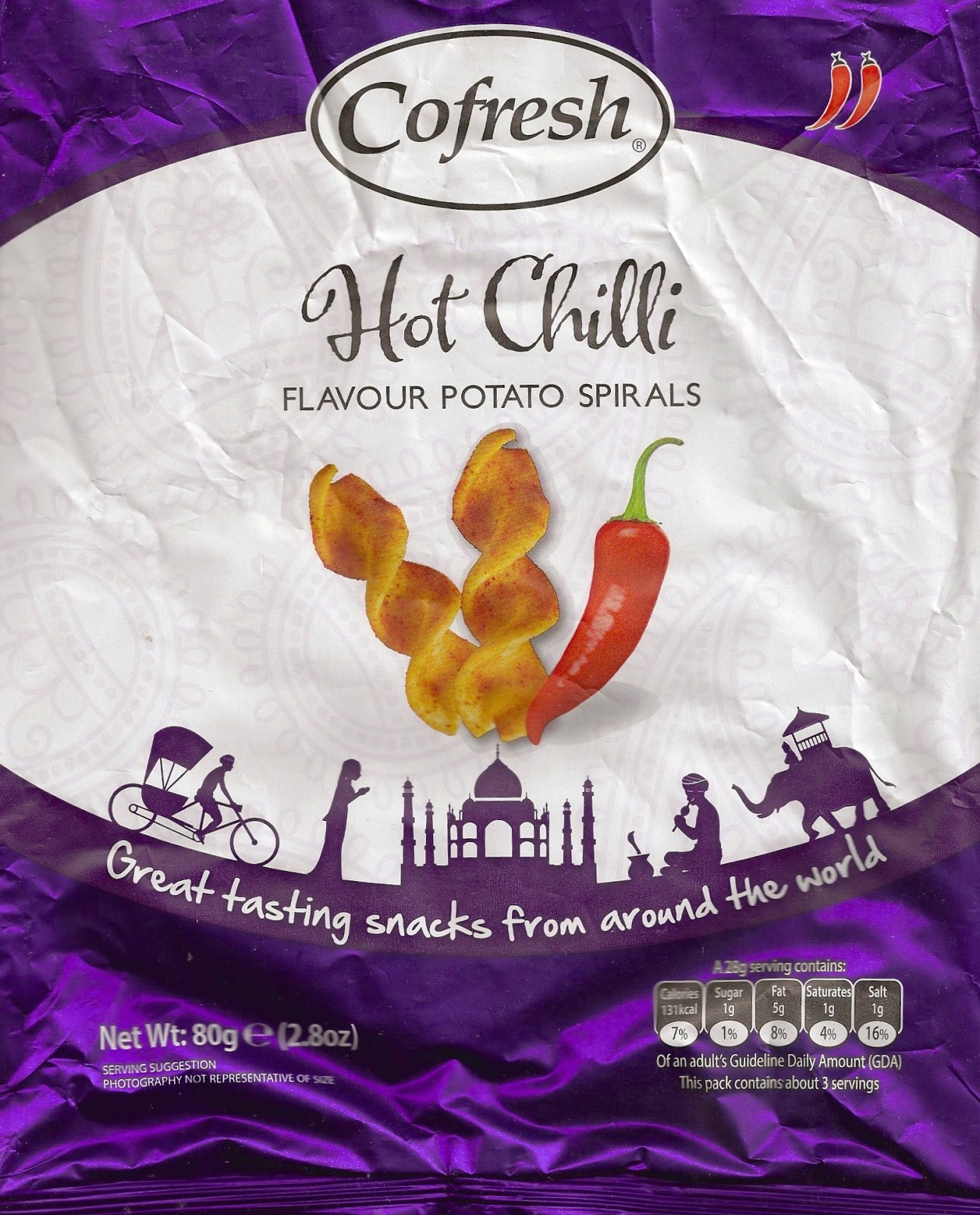 Cheeseburger Crisps & Other Stories: Cofresh Hot Chilli Flavour Potato ...