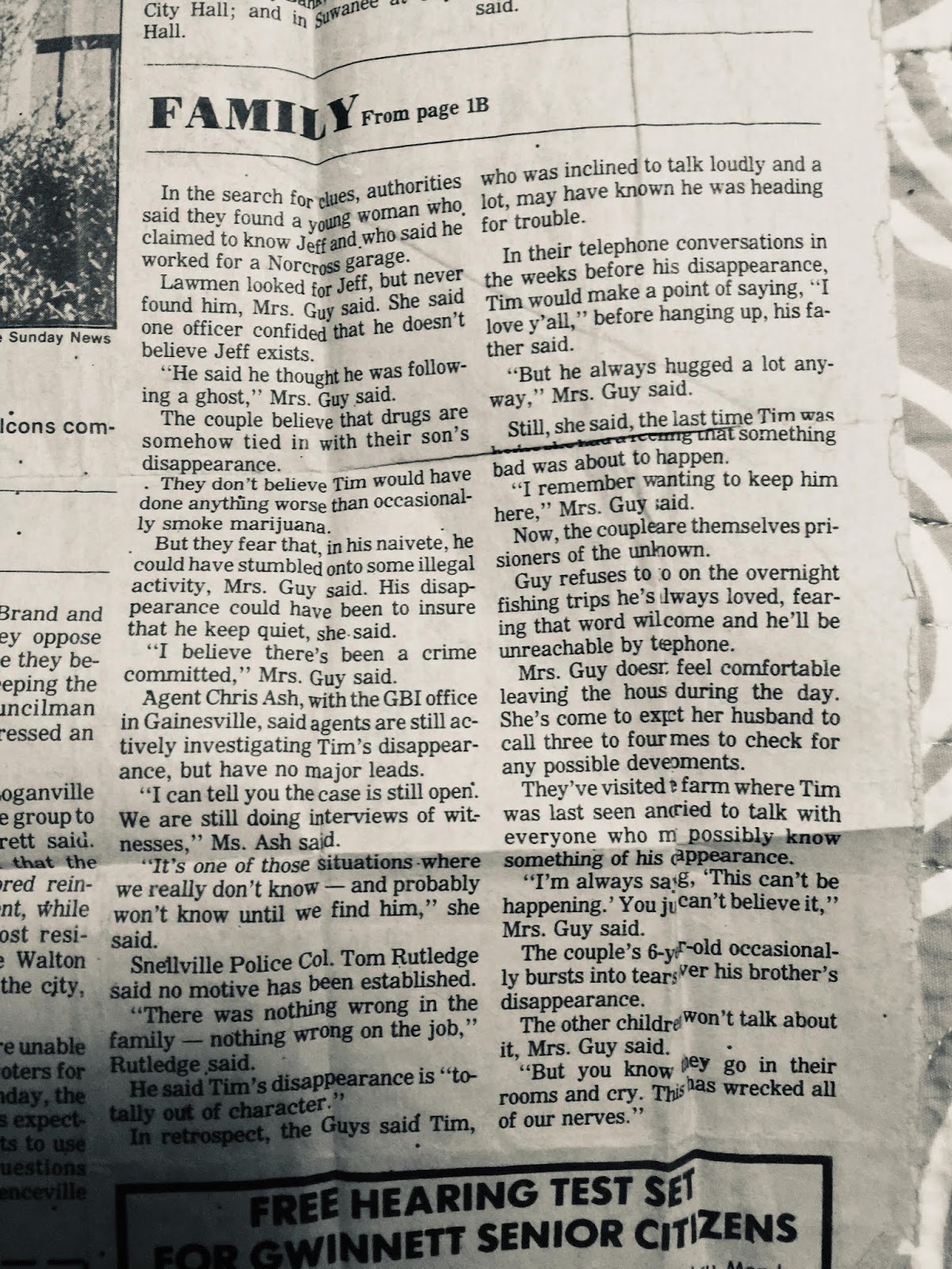 What Happened To Timothy James Guy? - CrimeBlogger1983