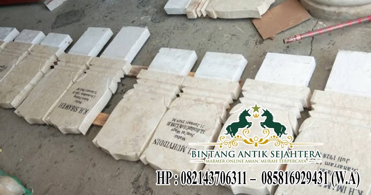 Nisan Patok Marmer, Contoh Nisan Patok Batu Marmer, Batu Nisan Kuburan ...