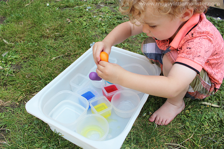 Colour Mixing Water Play Activity For Toddlers Messy Little Monster colour-mixing-water-play-activity-for-toddlers-messy-little-monster