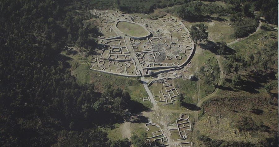 As ruínas do Castro de Monte Mozinho.