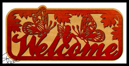 Scrollsaw Workshop: Butterfly and Fairy Welcome Sign Scroll Saw Pattern ...