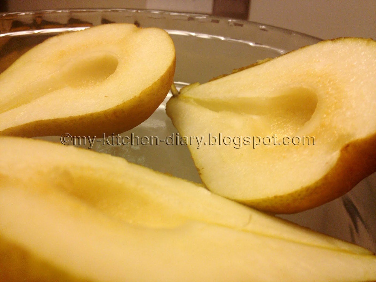 My Kitchen Diary: Roasted Bosc Pears and Caramelized Rum Walnuts