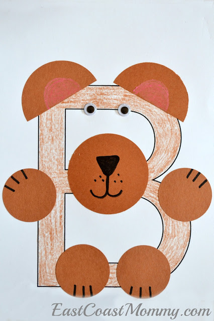 East Coast Mommy: Alphabet Crafts - Letter B