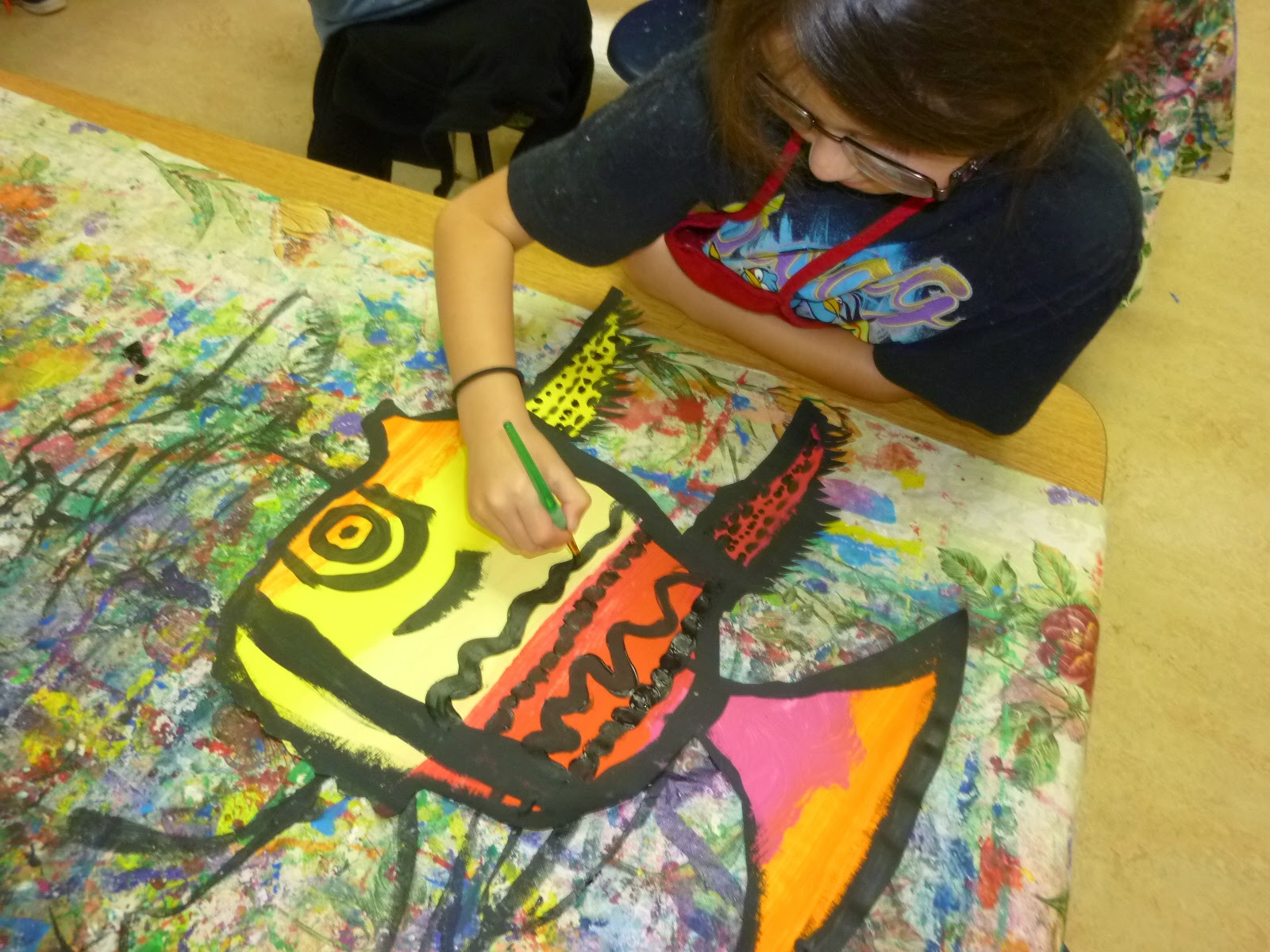 Mrs. Werner's Art Room: 2nd Grade Warm and Cool Color Fish