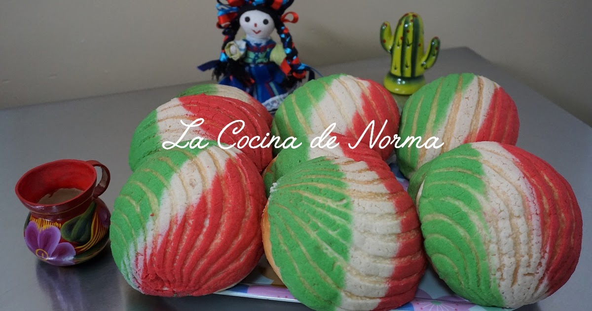 CONCHAS TRICOLORES ¡¡VIVA MEXICO!! - La Cocina de Norma
