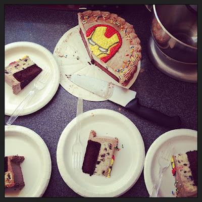 i heart baking!: iron man birthday ice cream cake