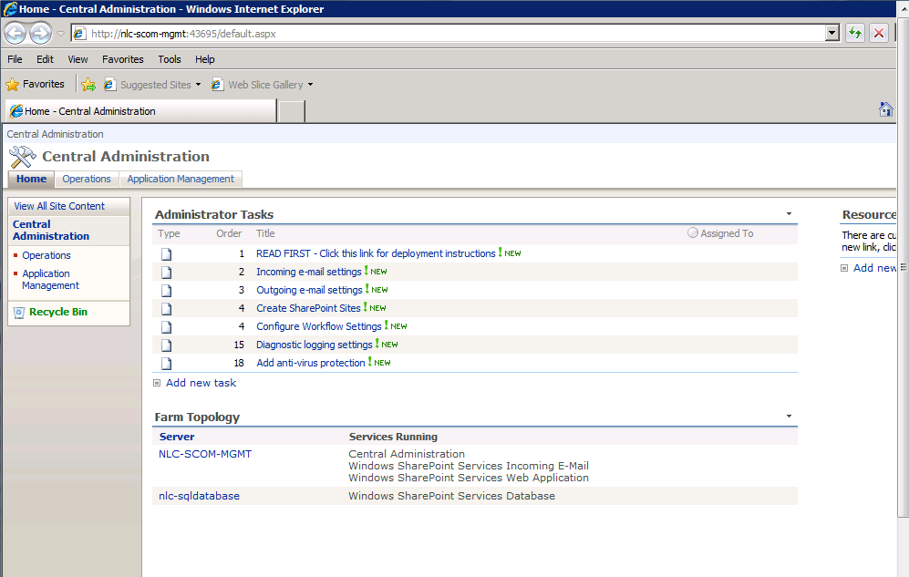 Kevin Greene IT Blog: SCOM Dashboards - Part 1- Installing WSS 3.0