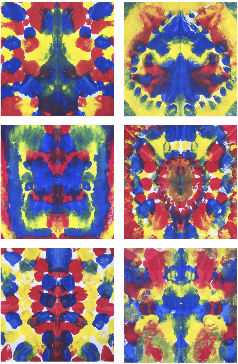 The Rolling Artroom: Folded Symmetrical Prints 1-3 Grade