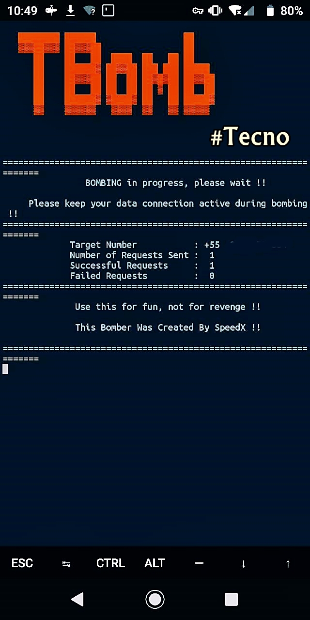 ̬ྎ҉҉🌟̖̖̖̖̖̖̥̬ࣼࣼࣼSCRIPT TBOMB - FAZER FLOOD DE LIGAÇÕES E SMS EM UM ...