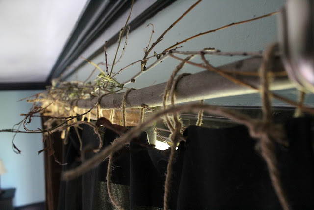 The Queen Of Re: Tree Branch Curtain Rod