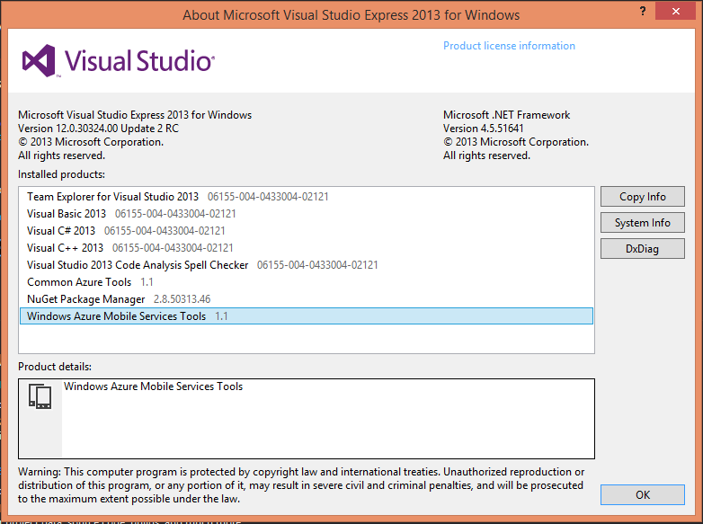 Hodentek: Project types using the Microsoft Visual Studio Express 2013 ...