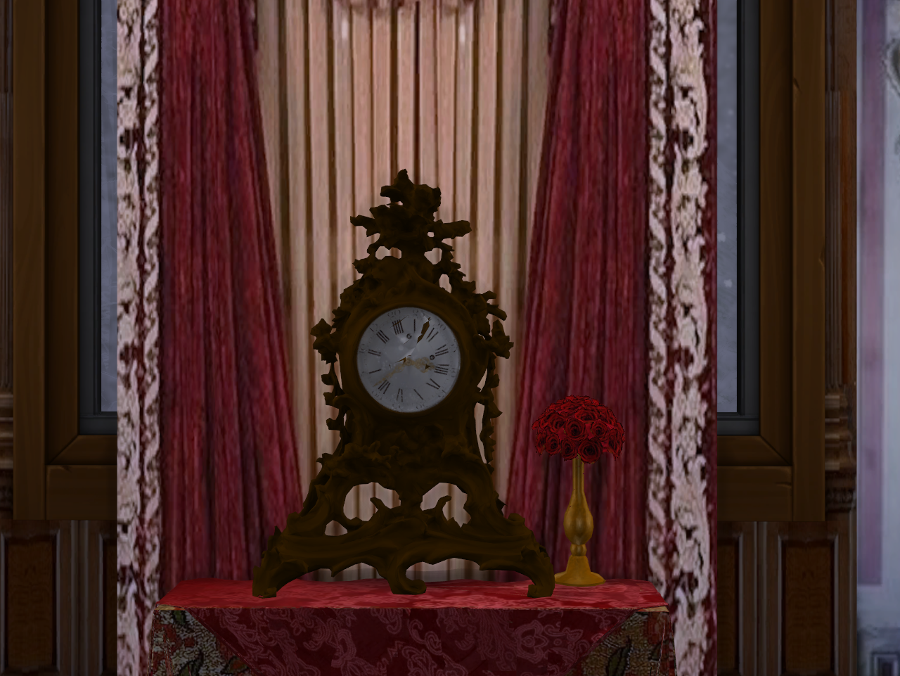 Anna Quinn Stories: Vase & Clock For SIMS 4
