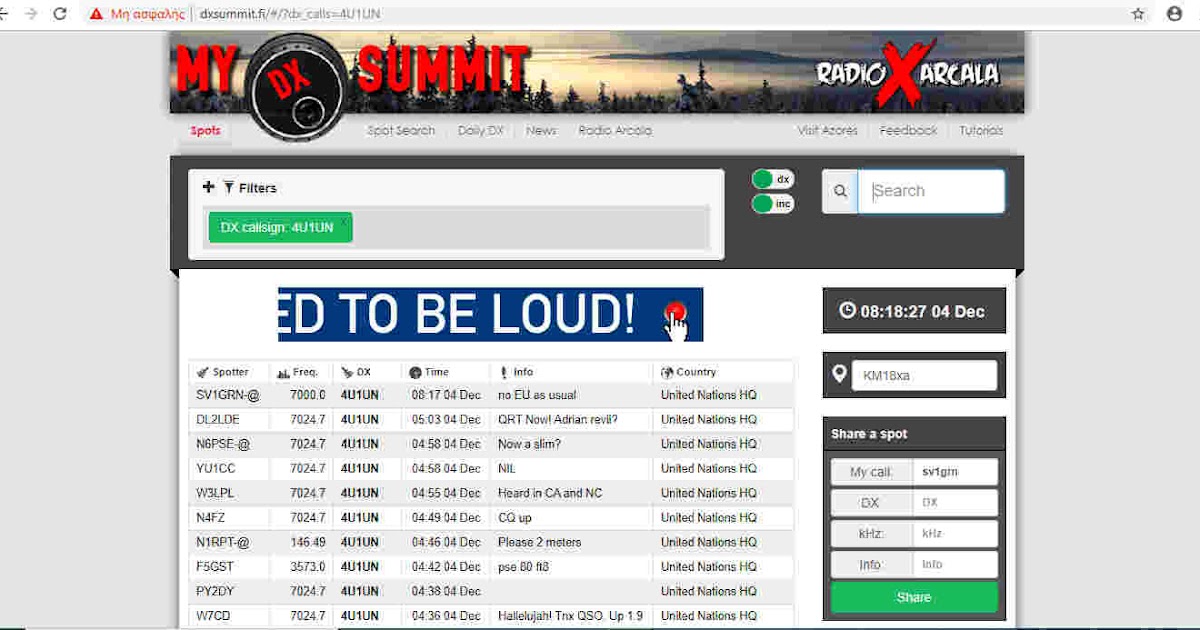 SV1GRN: 4U1UN Μικρότητες