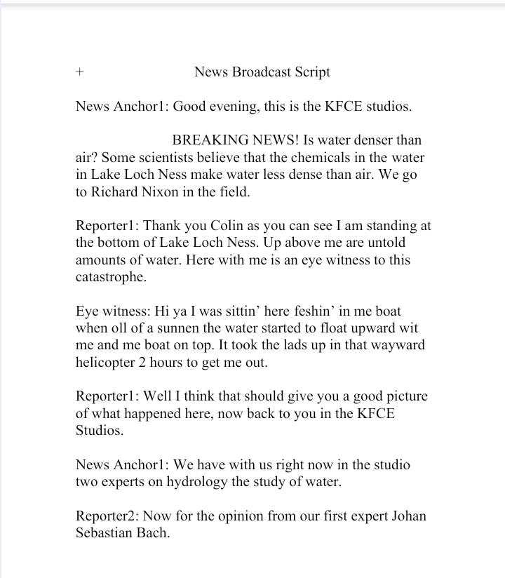 Learn And Study: How To Wrire A News-broadcast-script Sample