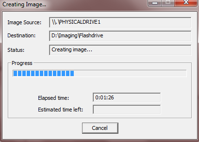 Physical Imaging Using FTK Imager