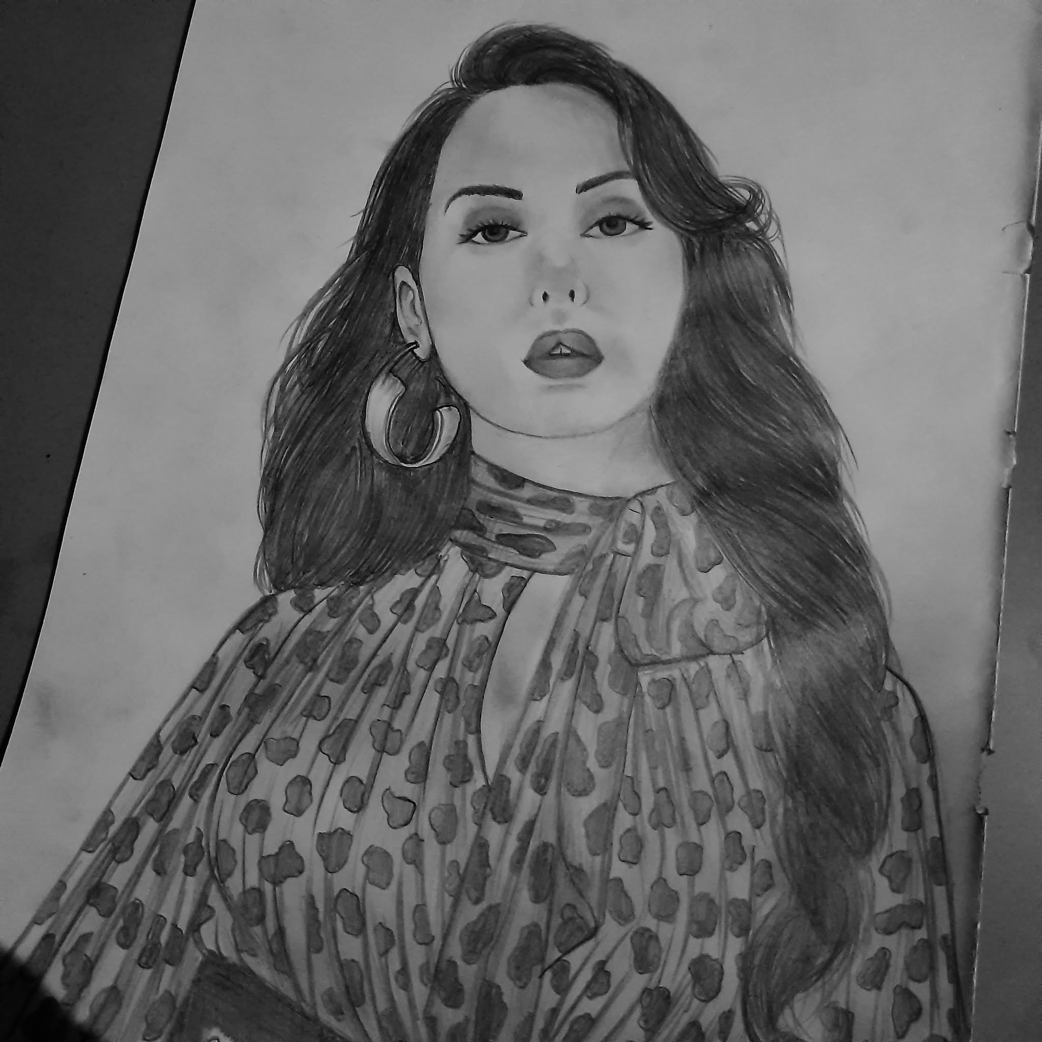 Nora fatehi draw by harsh maurya