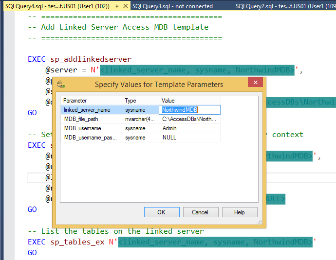 Dinesh's Blog :::: Being Compiled ::::: How to use SQL Server templates?