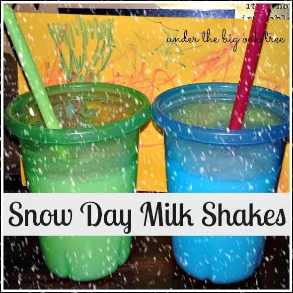 Under the Big Oak Tree: Snow Day Milk Shakes