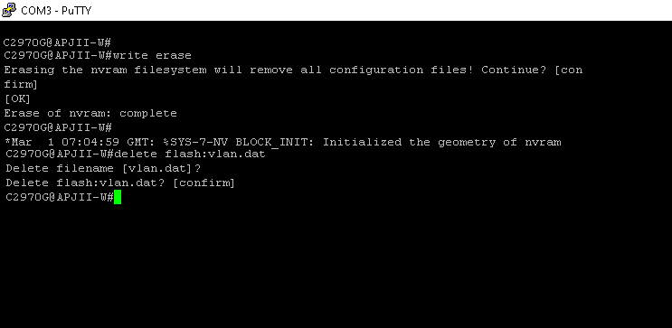 Cara Menghapus Konfigurasi Switch Cisco menjadi Default