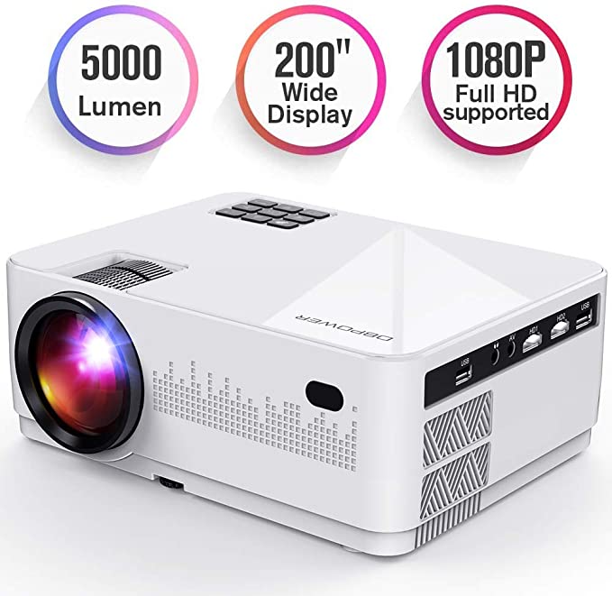 Video Projector: DBPOWER L21 LCD Video Projector, Upgraded 5000L 1080P ...