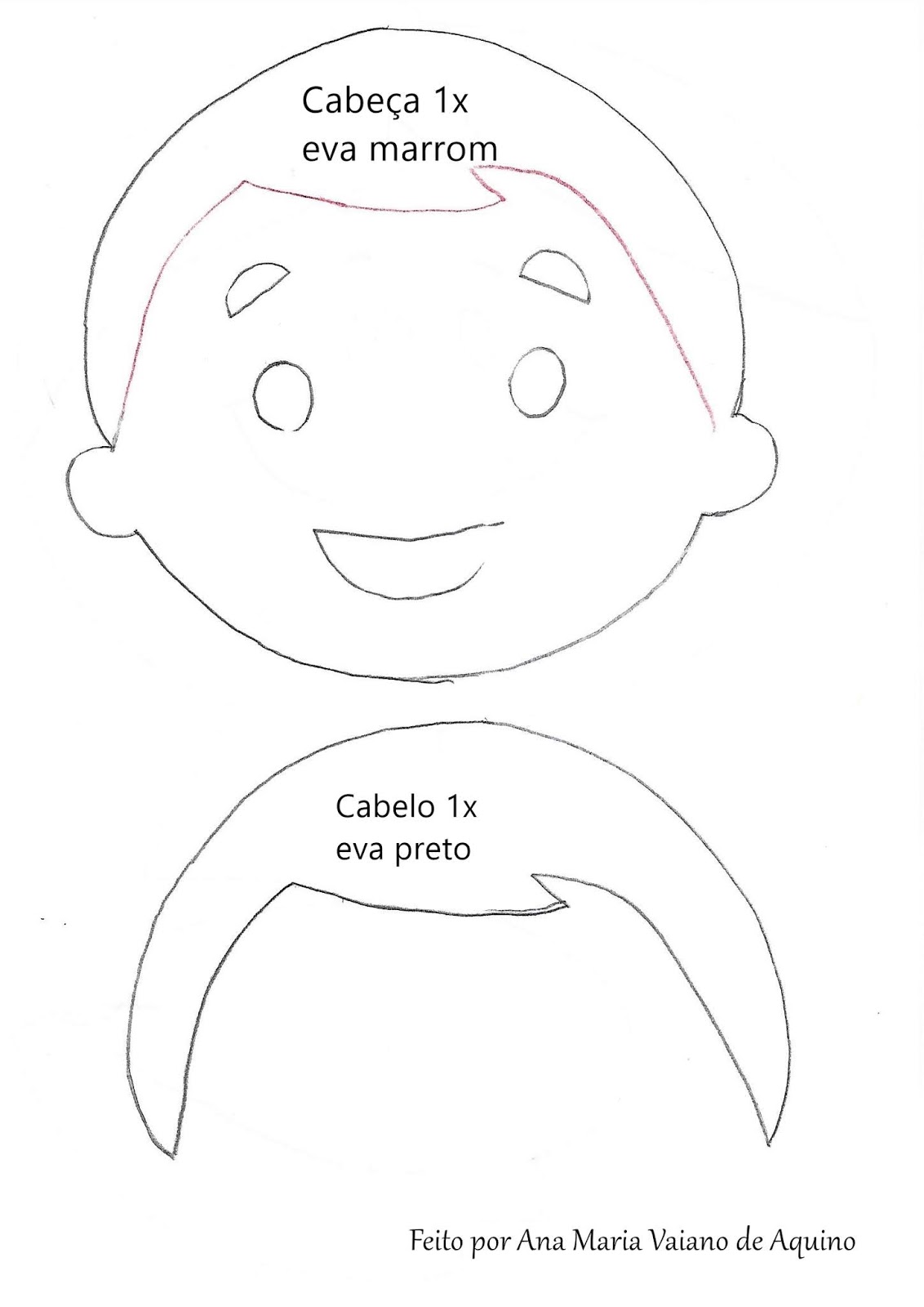 Eu Amo Artesanato: Bonecos de Eva com Moldes e Passo a Passo