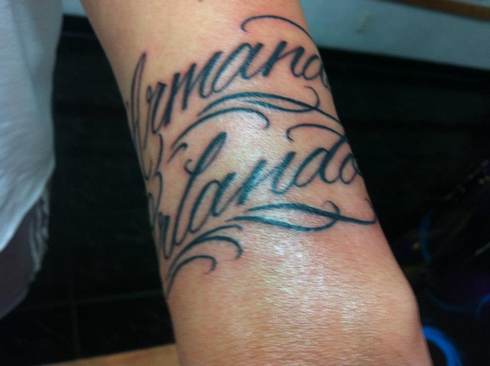 Script Tattoo Design Idea Photos Pictures Images | Popular Tattoo Designs