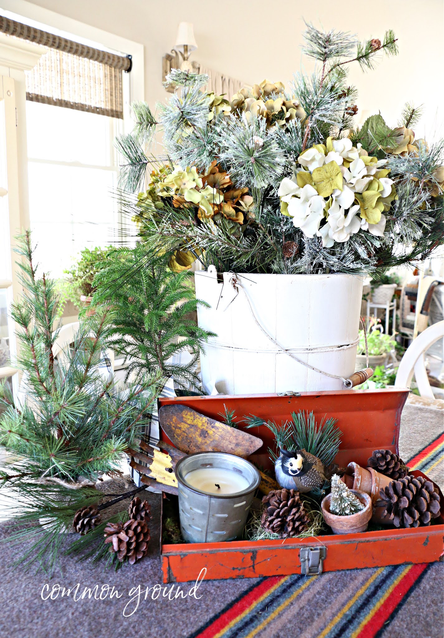 common ground : How to Use a Vintage Metal Toolbox in Decor