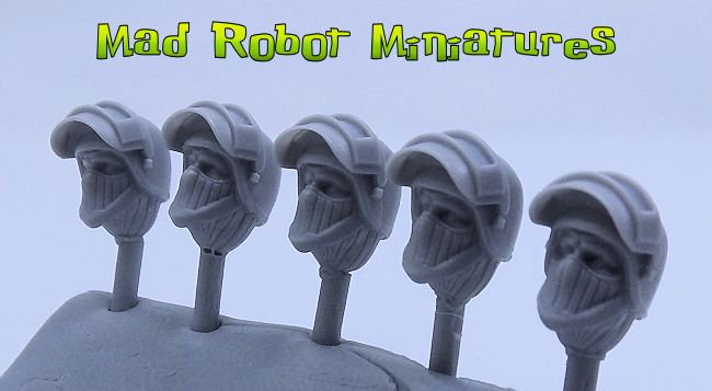 Wargame News and Terrain: Mad Robot Miniatures: New Space Police Miniatures