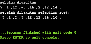 selection sort algoritma dan pemrograman dalam bahasa pemrograman PHP ...
