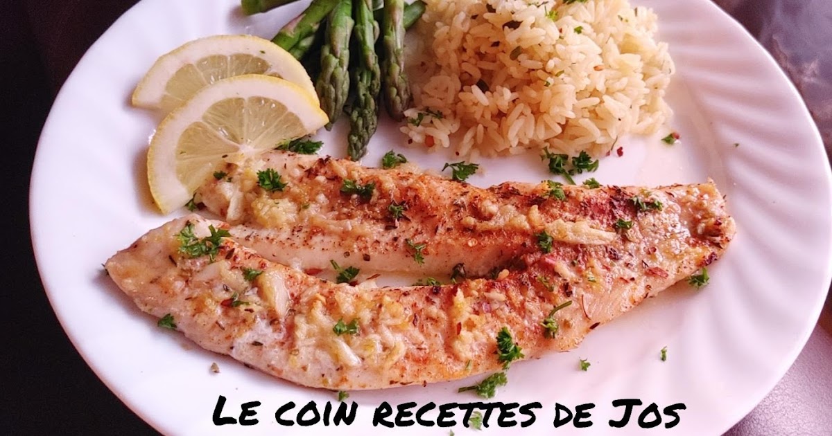 Le coin recettes de Jos: DORÉ AU FOUR AU BEURRE À L'AIL ET CITRON