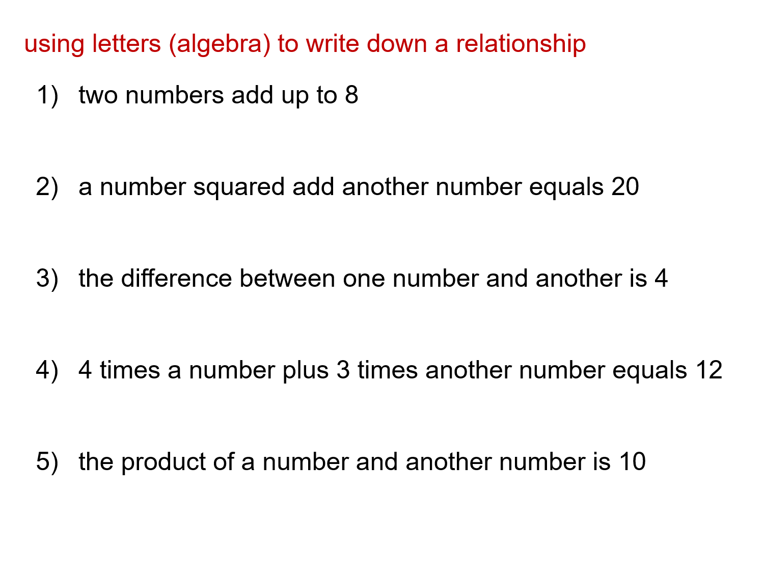 MEDIAN Don Steward mathematics teaching: translating English to algebra ...