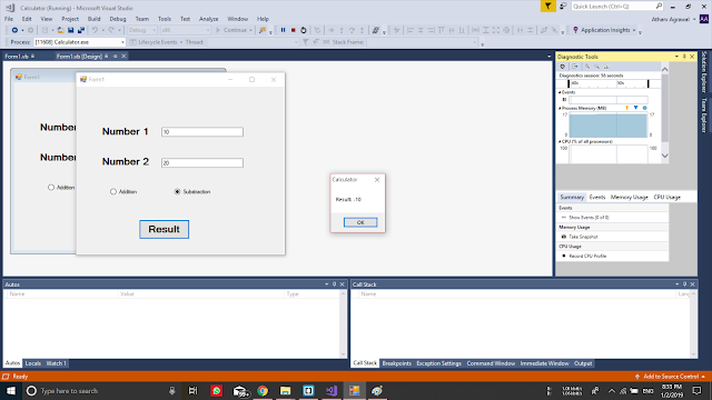 9 Addition Subtraction Form in VB.NET ~ Coding Atharva