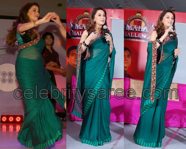 Madhuri Dixit Sarees Collection 2 Saree Blouse Patterns