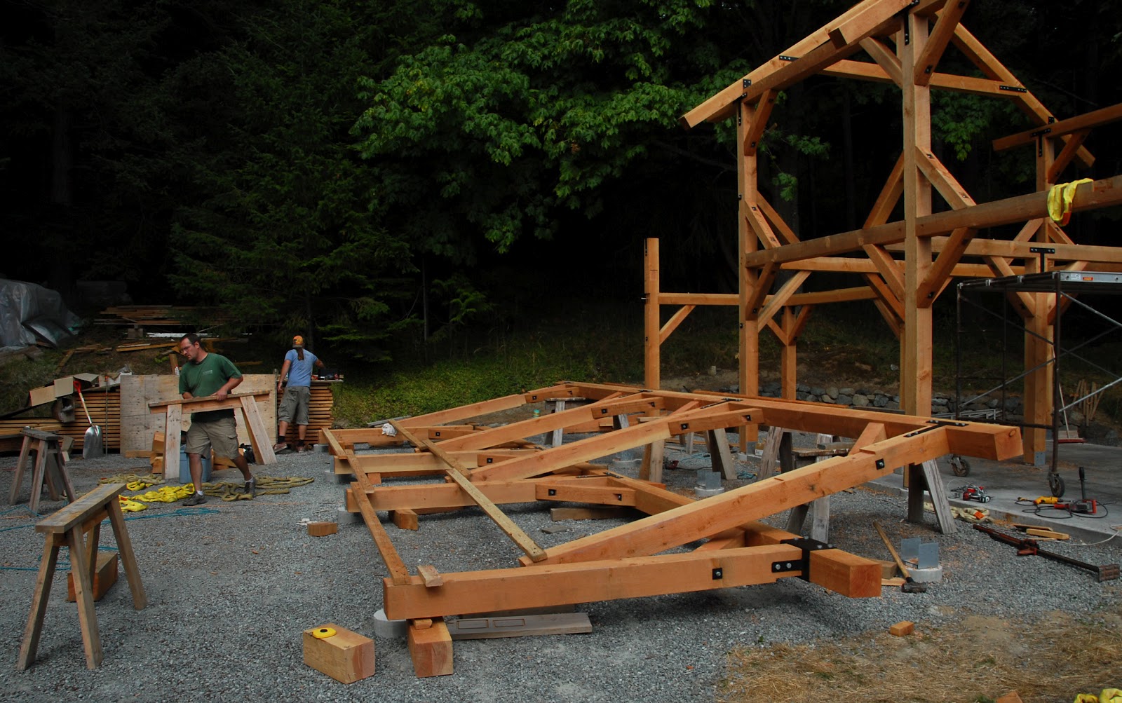 Eye On Orcas | Building a Timber Frame Homestead on Orcas Island ...