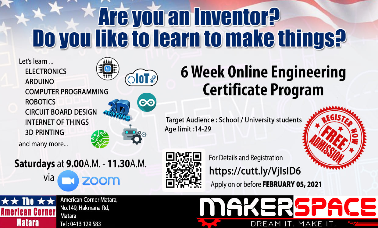 Free 06 week Online Engineering Certificate Program