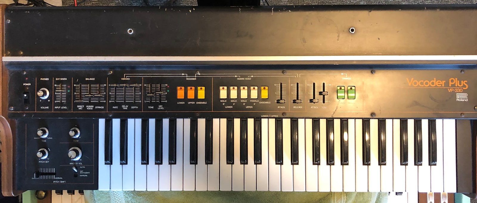 MATRIXSYNTH: Roland Vocoder Plus VP-330 1970s Black