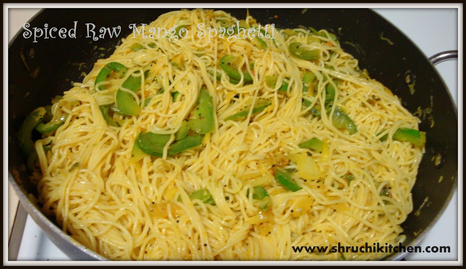 Shruchi Kitchen: Spiced Raw Mango Spaghetti