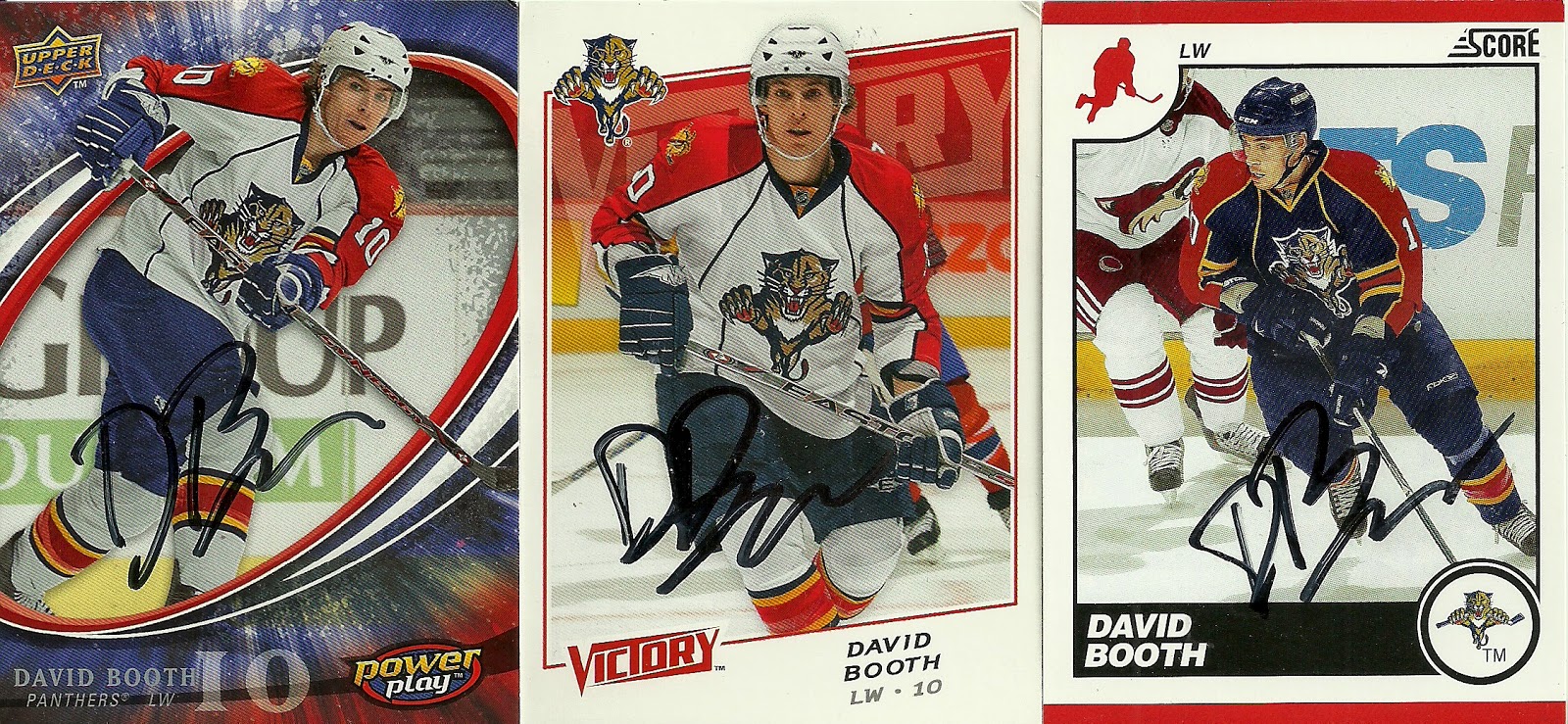 Hell's Valuable Collectibles: David Booth: 3 Autographed Cards